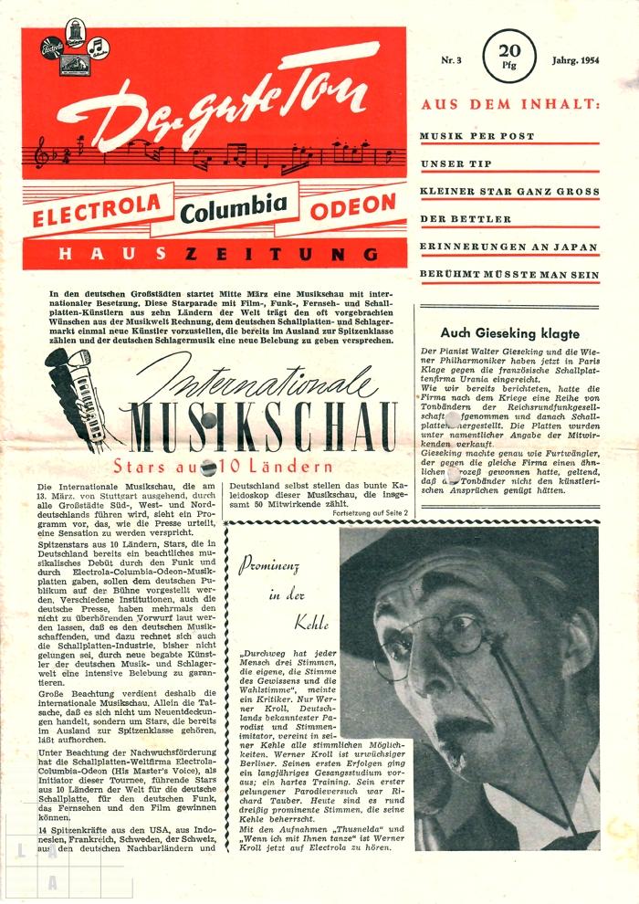 DER GUTE TON | Lale-Andersen-Archiv